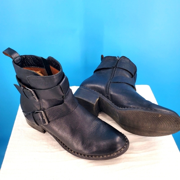 gentle souls | Shoes | Gentle Souls Black Leather Ankle Boots | Poshmark